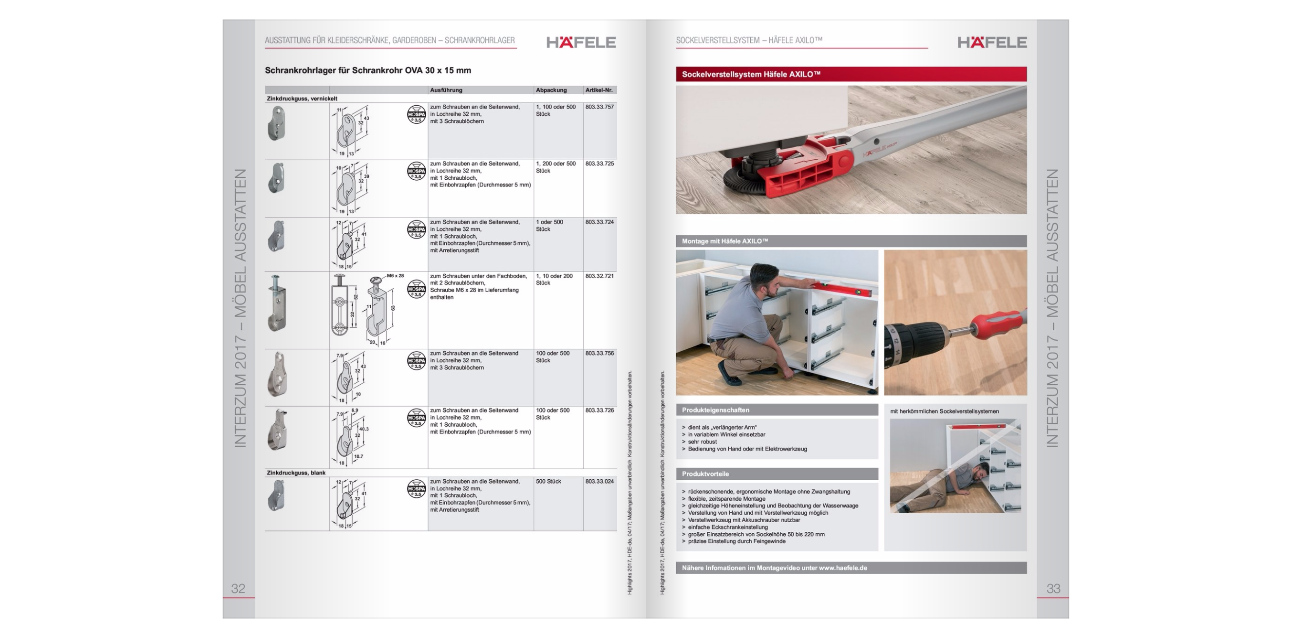 Häfele AXILO™ launched at Interzum 2017 – Formworks